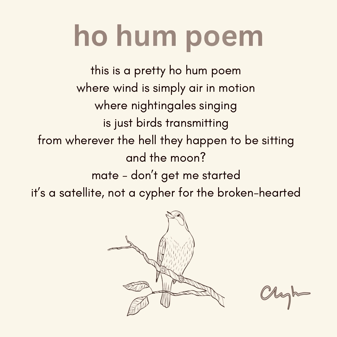 ho hum poem | jim clayton